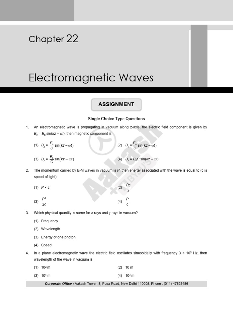 Electromagnetic Waves | PDF | Electromagnetic Radiation | Waves