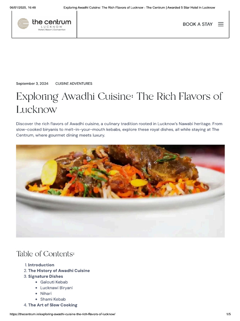 Awadhi Food | PDF