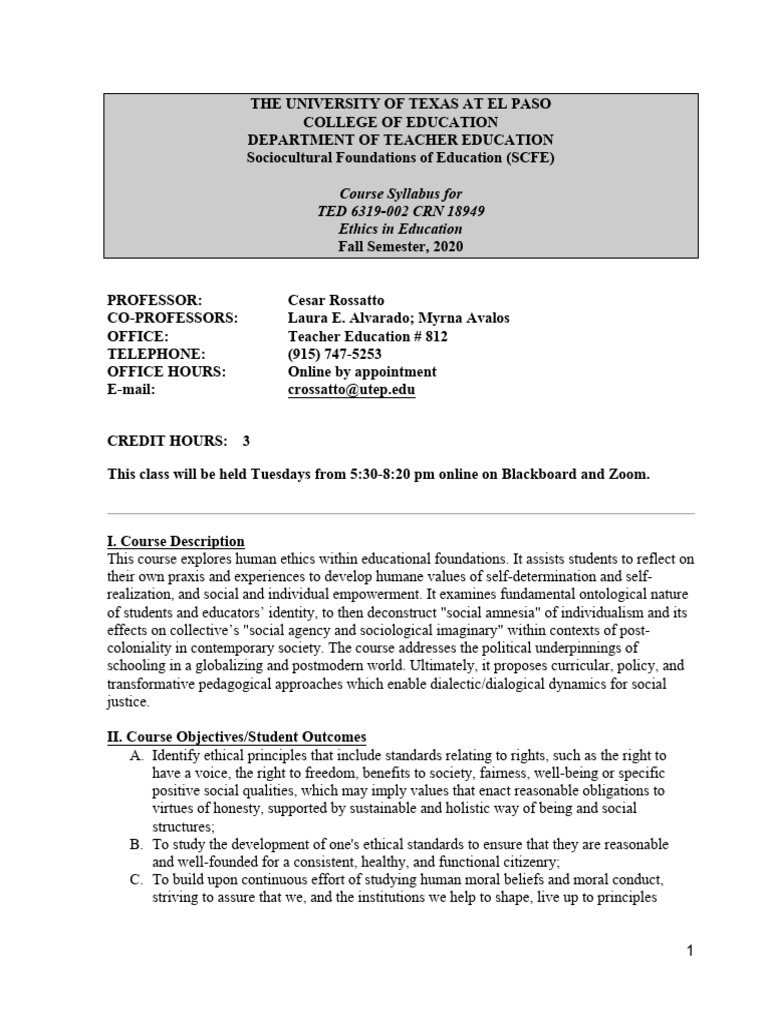 TED 6319 (18949) Rossatto Cesar FALL 2020-1 | PDF | Lesson Plan
