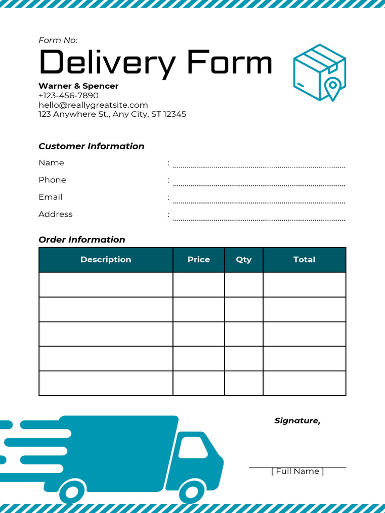 Blue Illustrative Style Delivery Form Document - 20250302 - 200411 ...