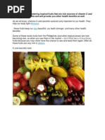 Paho Mango: A Sour Philippine Delight | PDF