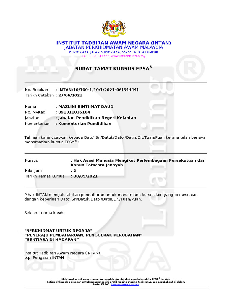 262 - 3 - 1018234 - 1624807290 - EPSA Certificate Final | PDF