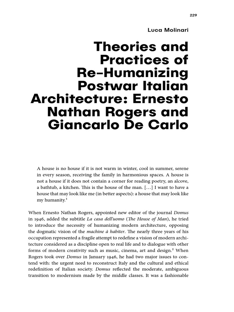 Luca Molinari_theories and Practices of Rehumanizing Postwar Italian ...