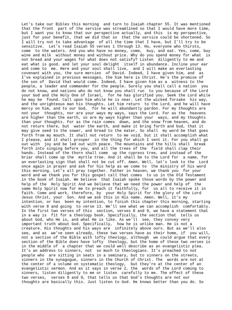 Eng Transcript | PDF | Sin | Jesus