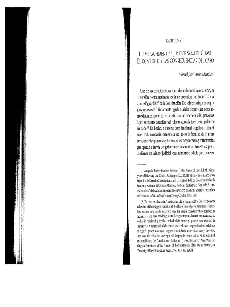 Impeachment Samuel Chase | PDF