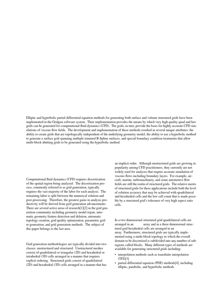1999 Gridgen's Implementation of Partial Differential Equation Based ...