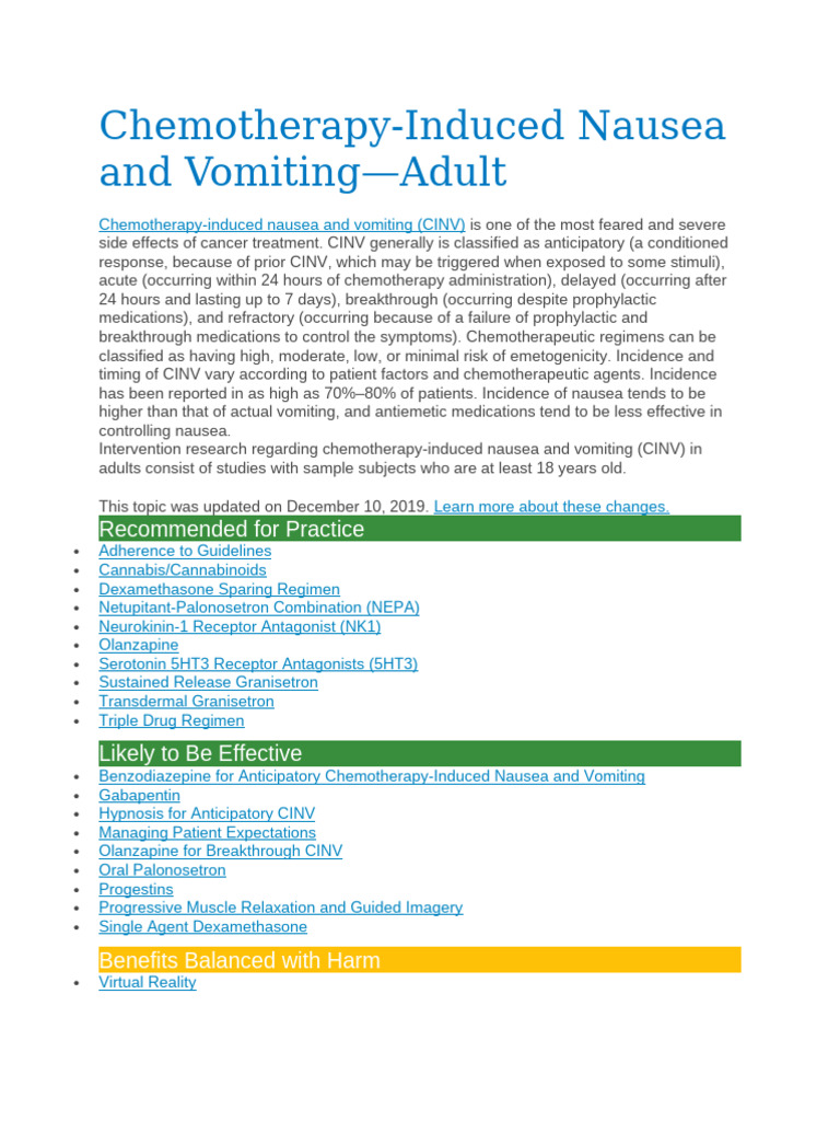 2018 CINV PEP 2018 RashaDabbour | PDF | Pharmacology | Clinical Medicine