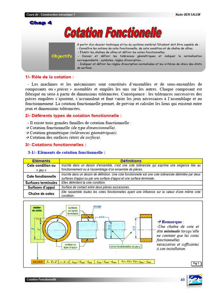 Cotation Fonctionnelle et Surfaces | PDF | Tolérance géométrique | État ...