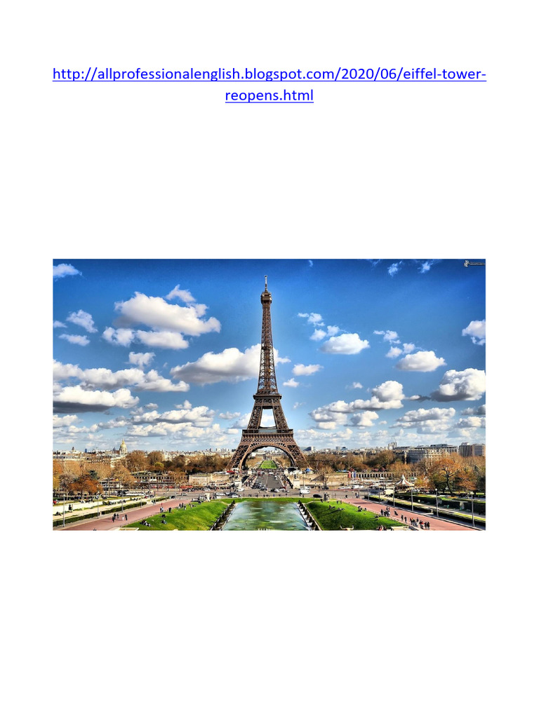 Eiffel Tower Reopens Task Converted INTERM | PDF