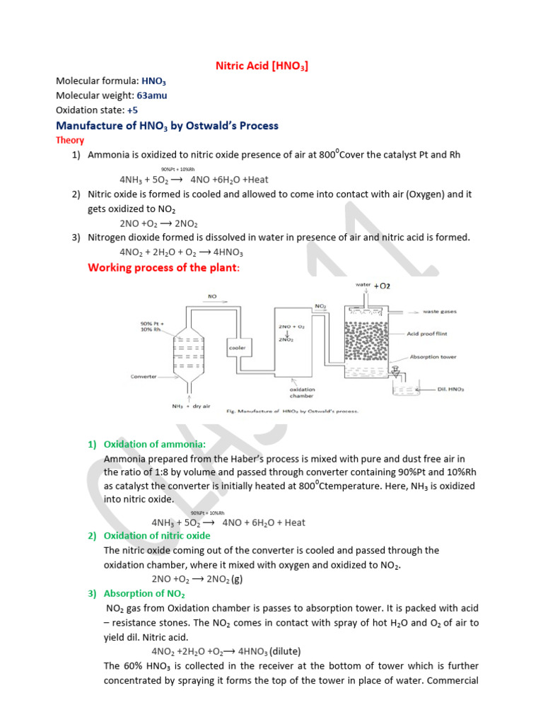Nitric Acid Bf4a2b33ac03ab4d | PDF | Nitric Acid | Nitrogen Dioxide