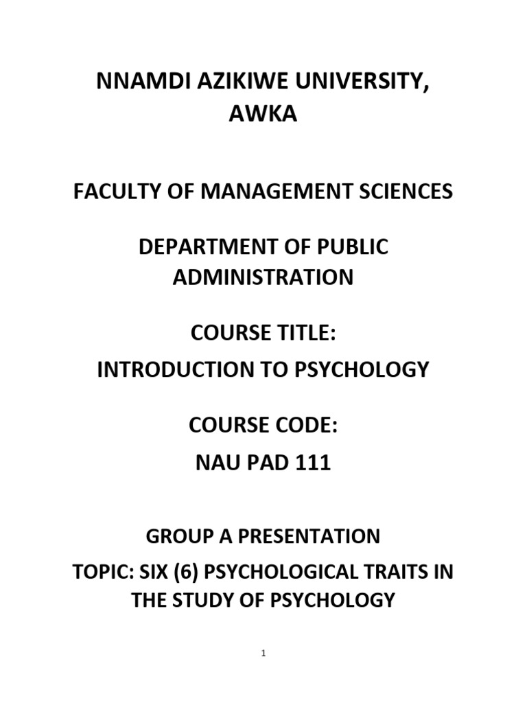 Group Work | PDF | Psychology | Psychological Concepts
