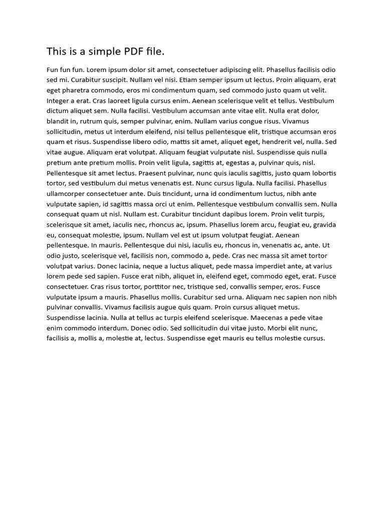 This Is A Simple PDF | PDF