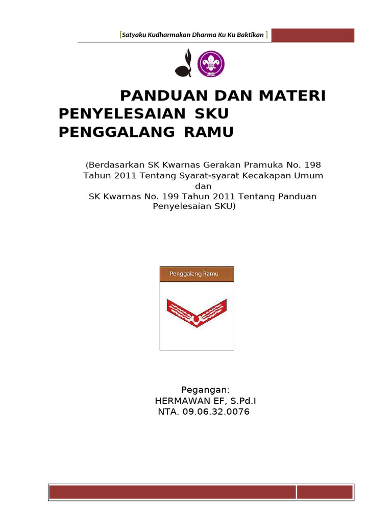 Panduan Materi Sku Ramu-Fix | PDF