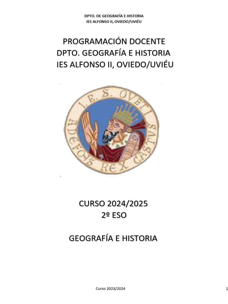 PD_2_ESO_Geografiaehistoria | PDF | Aprendizaje | Plan de estudios