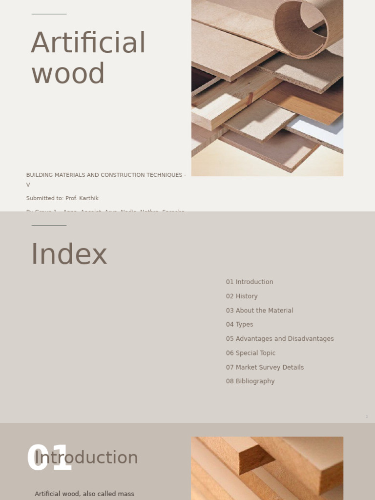 Bmc - Artificial Wood | PDF | Plywood | Wood