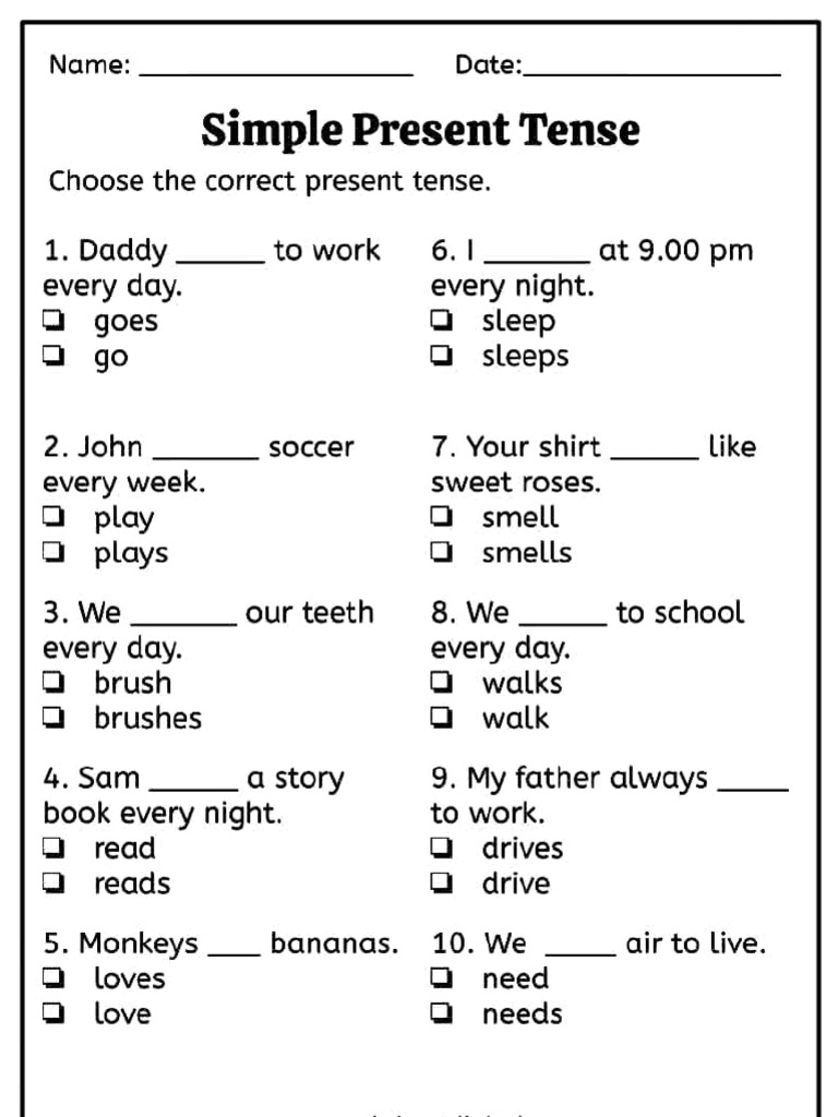 English Revision Worksheet Vi | PDF