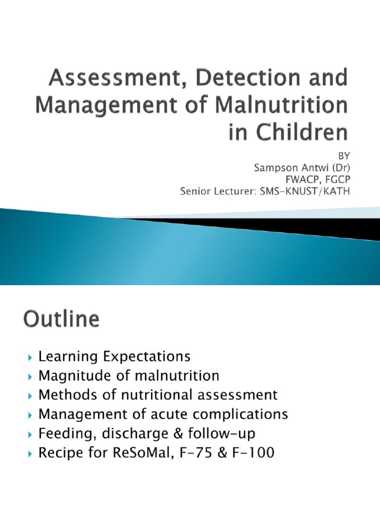 Assessment, Detection and Management of Malnutrition in Children | PDF