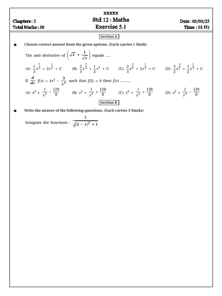 Exercise5.1 - D02 Mar 2025 | PDF