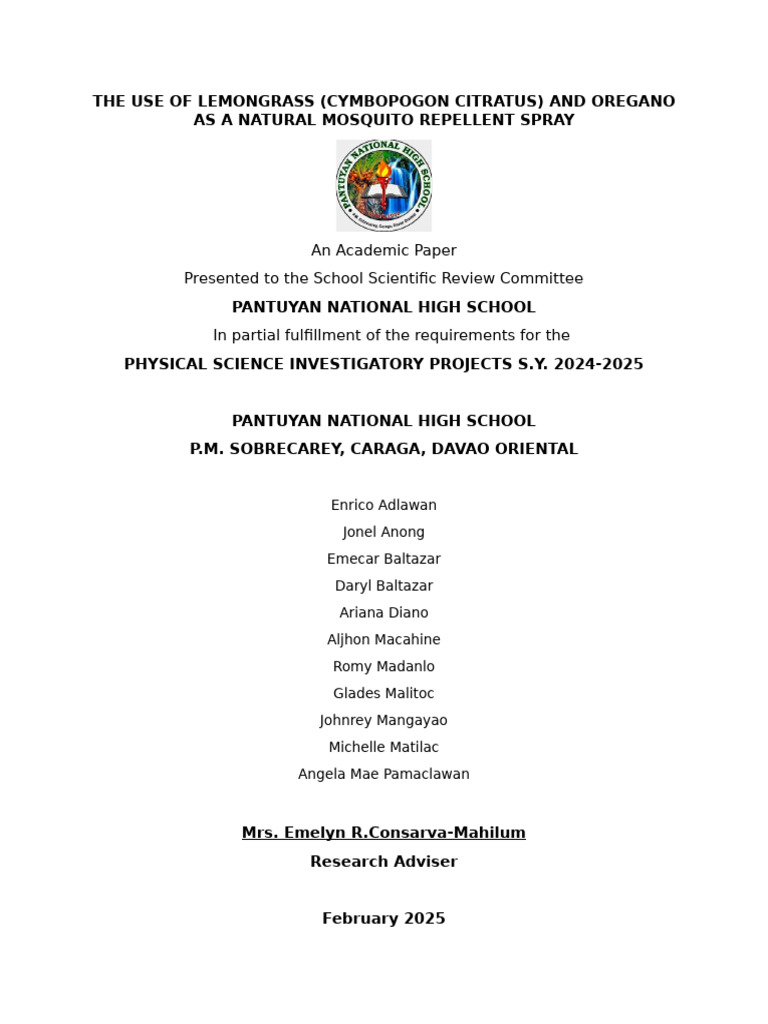 Science Investigatory Projects | PDF