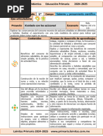 Proyecto ¡ Rico y Saludable! Primer Grado A y B | PDF | Alimentos | Escritura