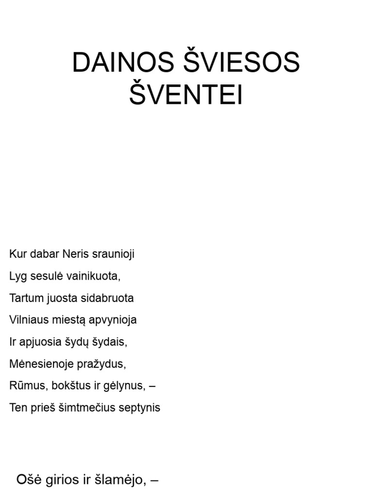 Dainos Sviesos Sventei | PDF