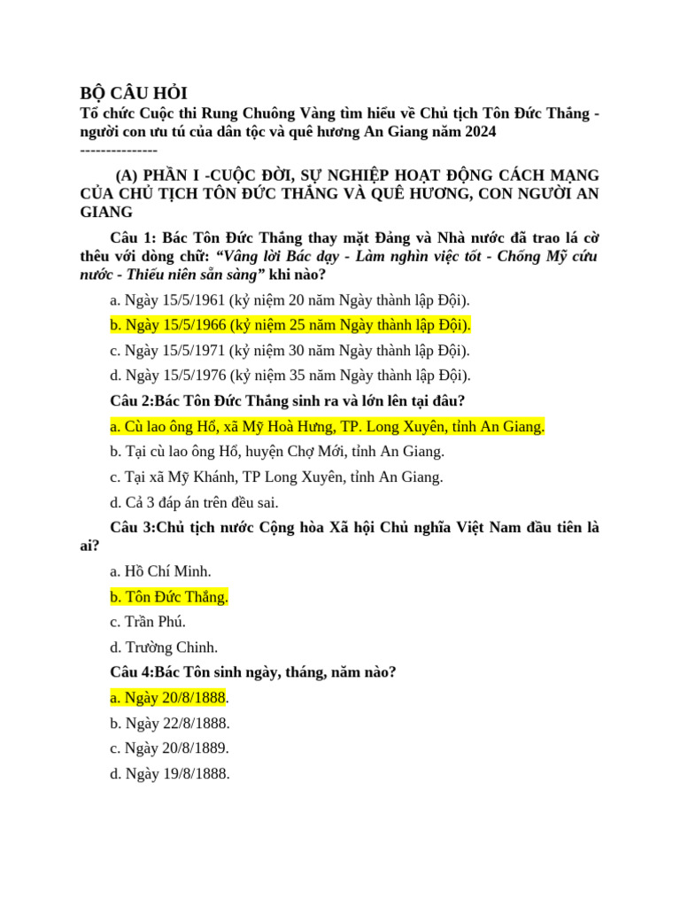 Bo Cau Hoi Thi RCV NGAY 17.8 (25 Cau) - 1 | PDF
