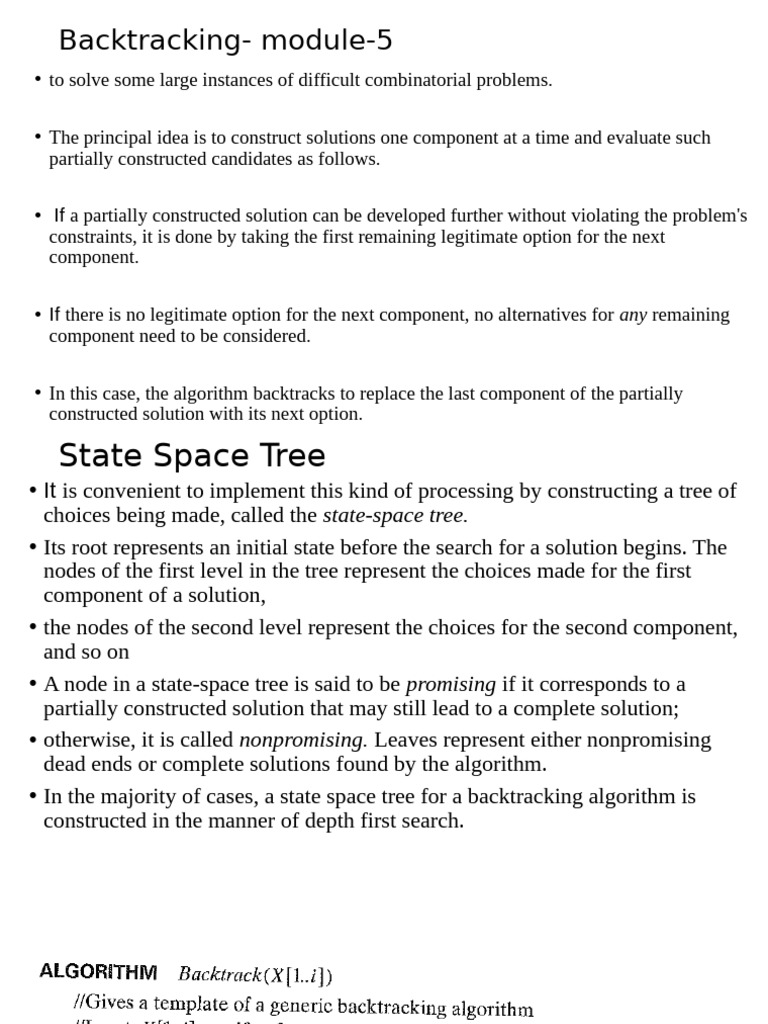 Mod5 Backtracking-2024 | PDF | Time Complexity | Computational Complexity Theory