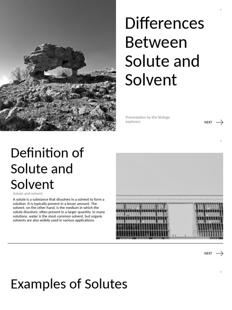 Differences Between Solute and Solvent | PDF | Solvent | Chemical ...