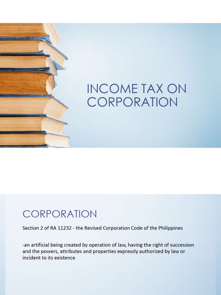 Income Tax Guidelines for Corporations | PDF | Capital Gains Tax | Taxes