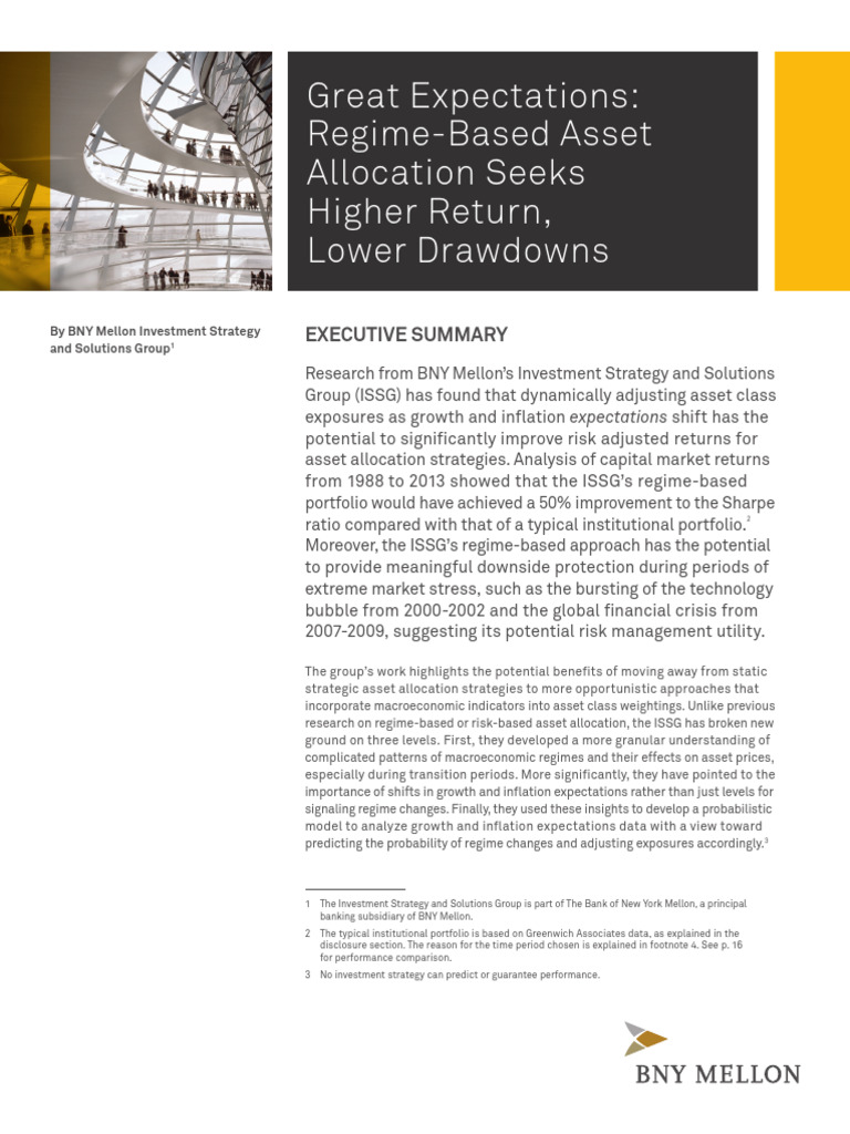 Regime-Based Asset Allocation Insights | PDF | Asset Allocation | Inflation