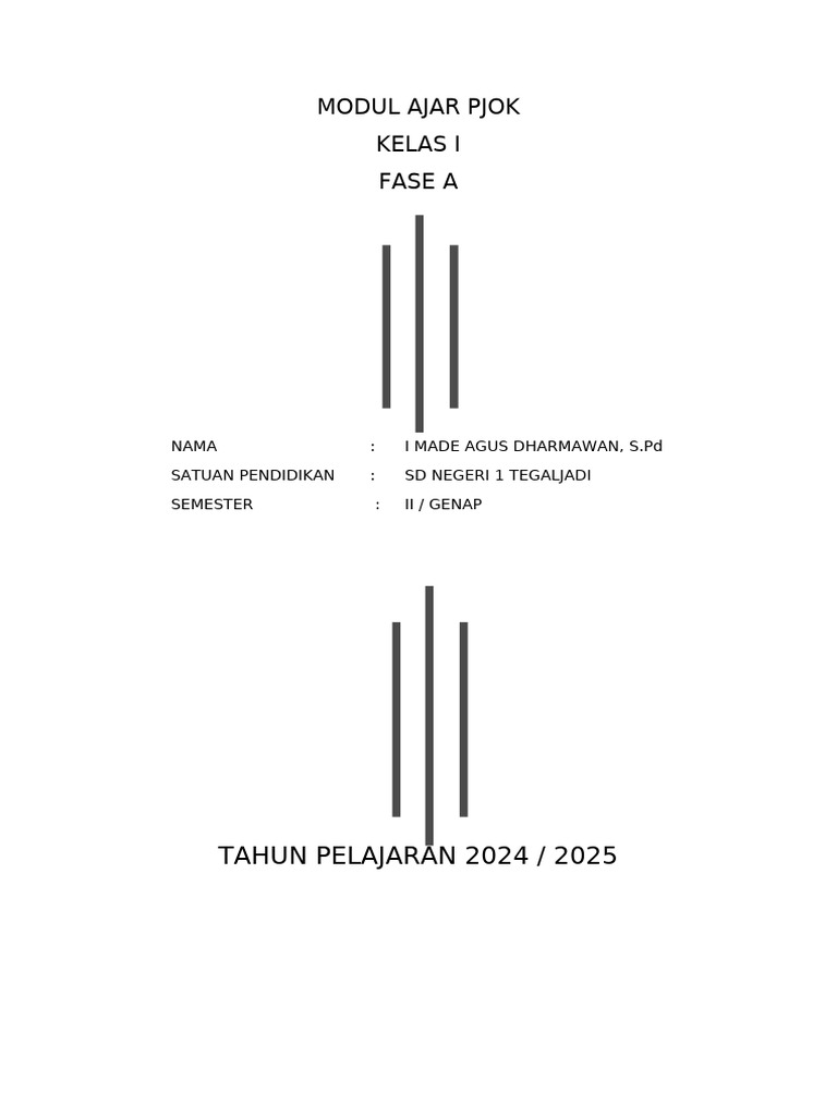 Kop Modul Ajar Pjok | PDF