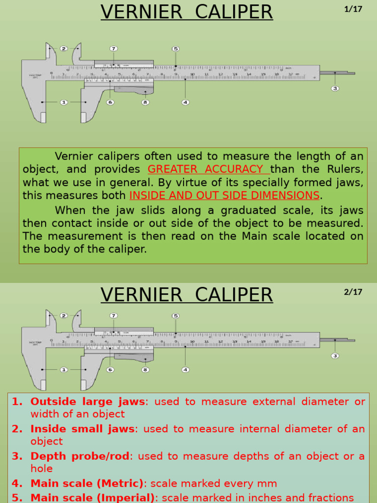 Hand Tool 3.6 Vernier Calipers | PDF | Length