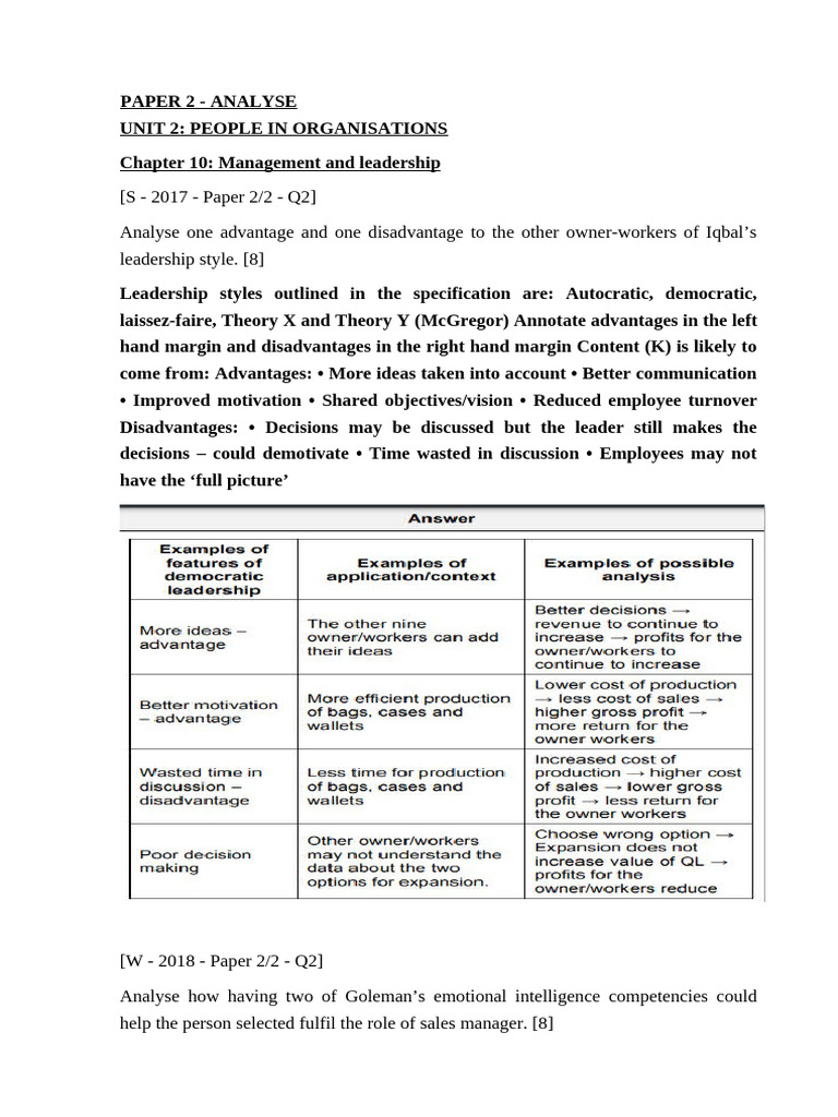 Unit 2 - Analyse - Evaluate - Questions - With - Answers | PDF ...