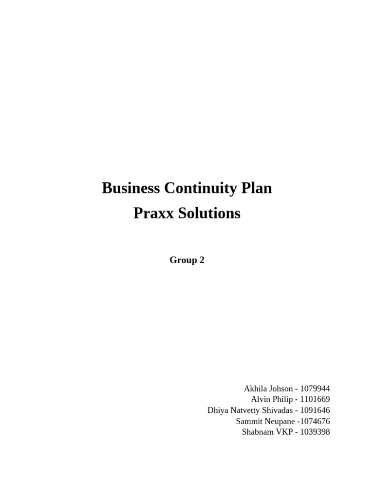 Cloud Business Continuity Plan Overview | PDF | Backup | Computing