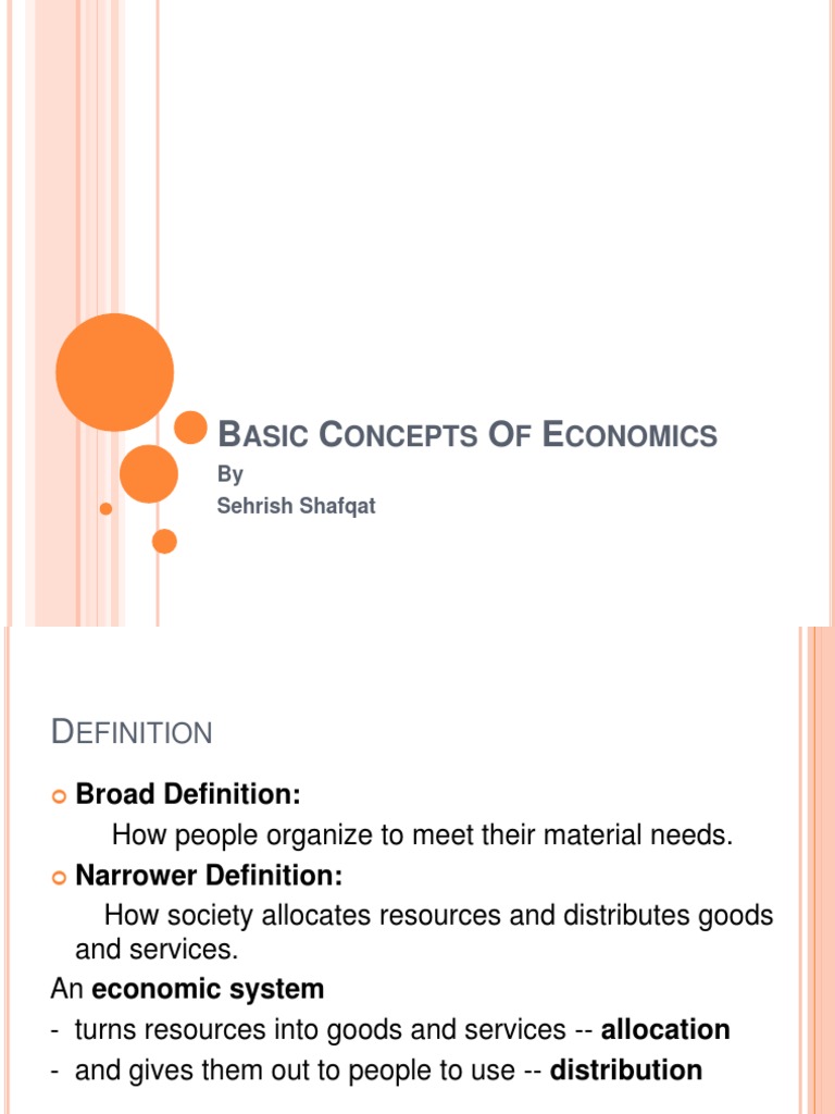 Key Economic Concepts Explained | PDF | Resource | Equity (Finance)