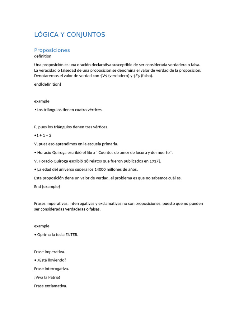 Cap 1 | PDF | Proposición | Verdad