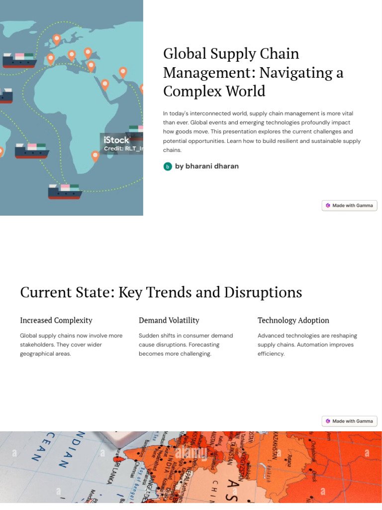 Global Supply Chain Management Navigating A Complex World | PDF ...