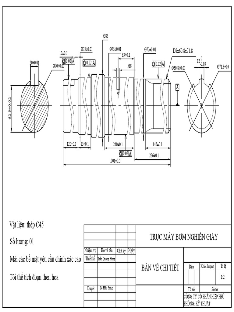 Truc-Bom-Nghien-Giay Model | PDF
