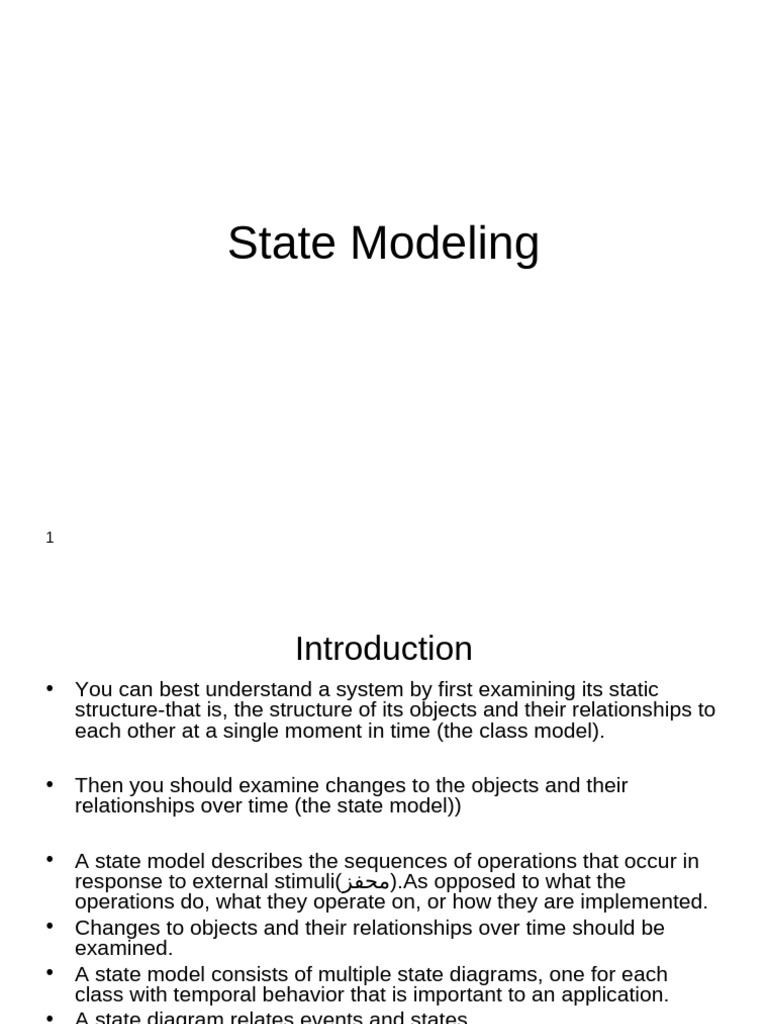 State Modeling | PDF | Computer Programming