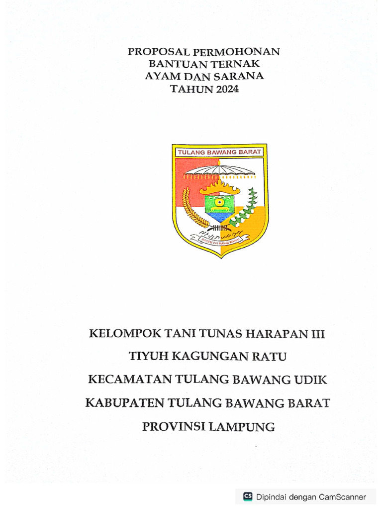 Proposal KT Tunas Harapan III Tubaba | PDF