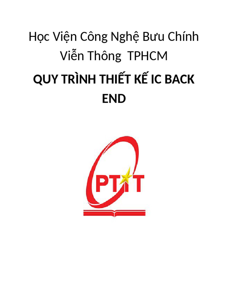 Bài báo cáo của nhóm về IC BACKEND | PDF