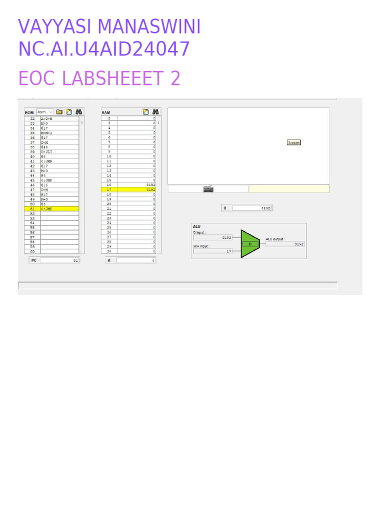 Eoc Lab Sheet 2 | PDF