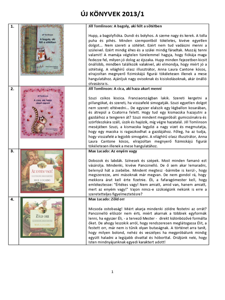 Adoc - Pub 1 1 Jill Tomlinson A Bagoly Aki Felt A Stetben | PDF