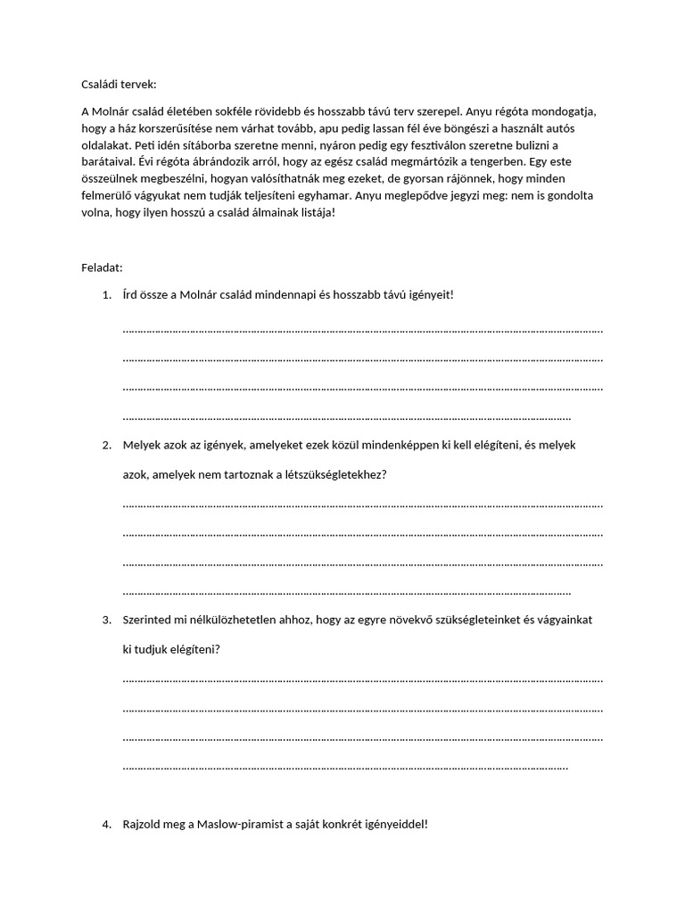 Családi Tervek | PDF