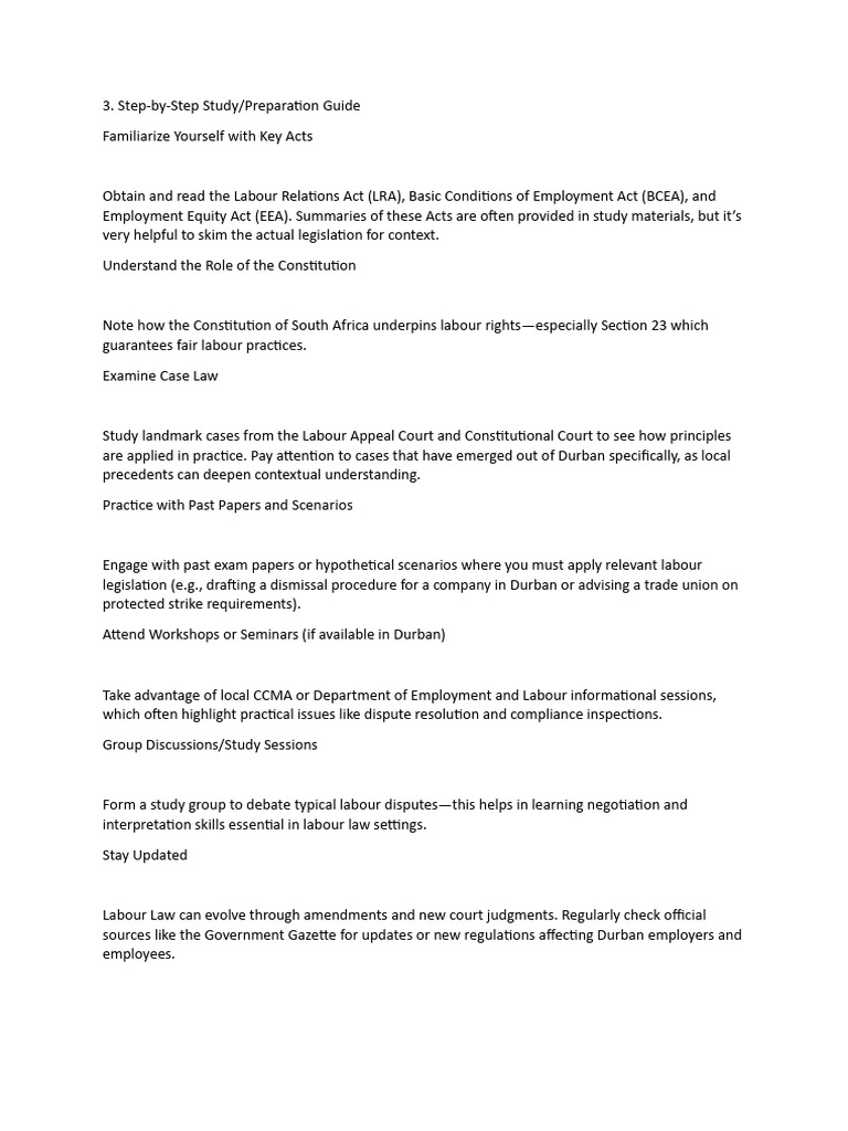 Step-by-Step Study Preparation Guide | PDF