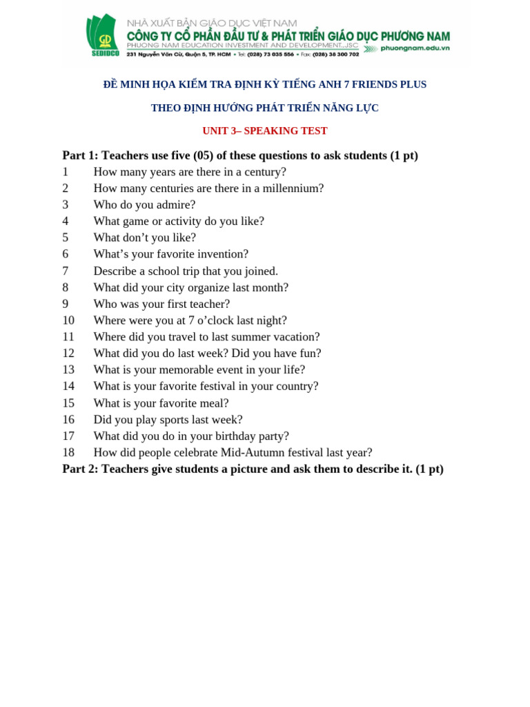 SPM Speaking Test Part 3 Guide | PDF