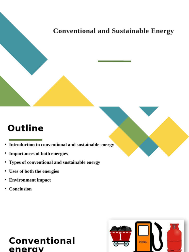 Conventional vs. Sustainable Energy Overview | PDF | Sustainable Energy ...