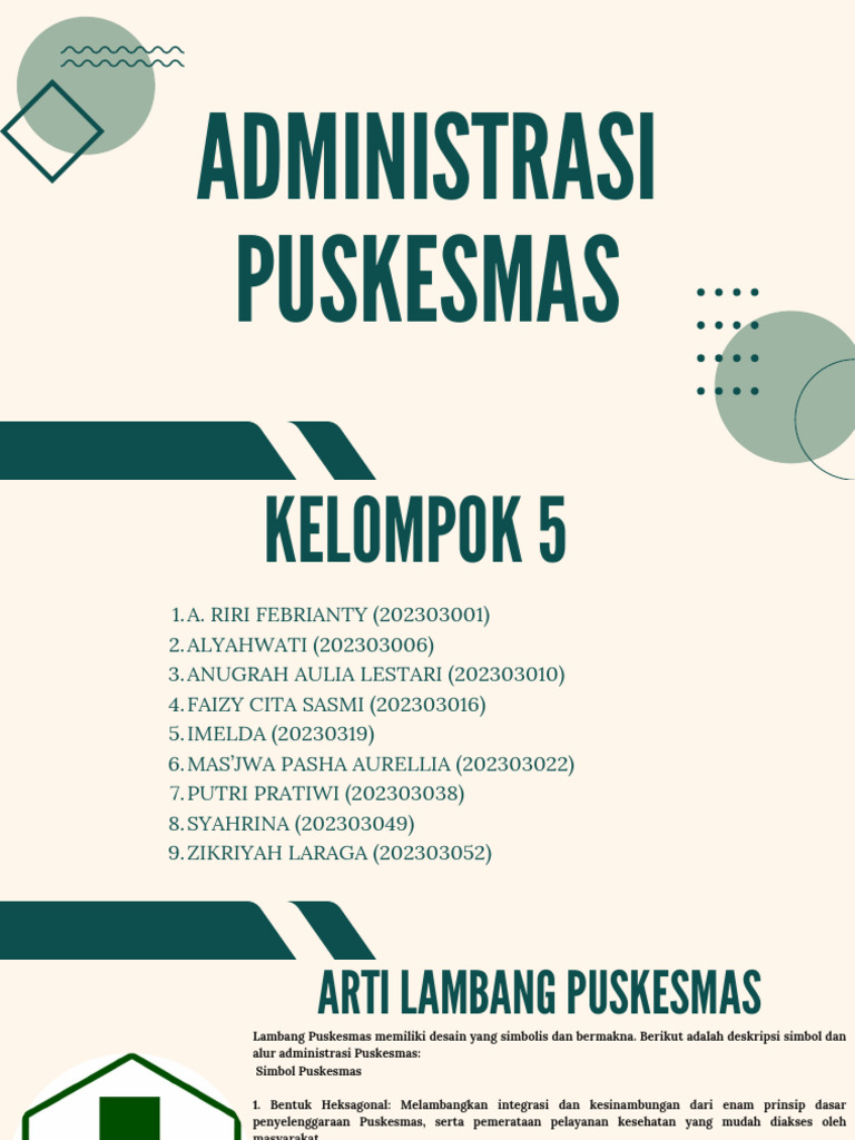 Simbol dan Administrasi Puskesmas | PDF
