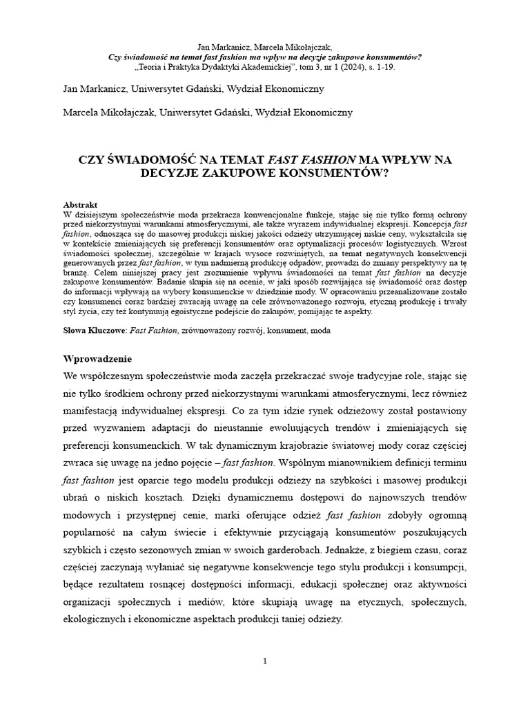 Markanicz Mikołajczak 2024 | PDF