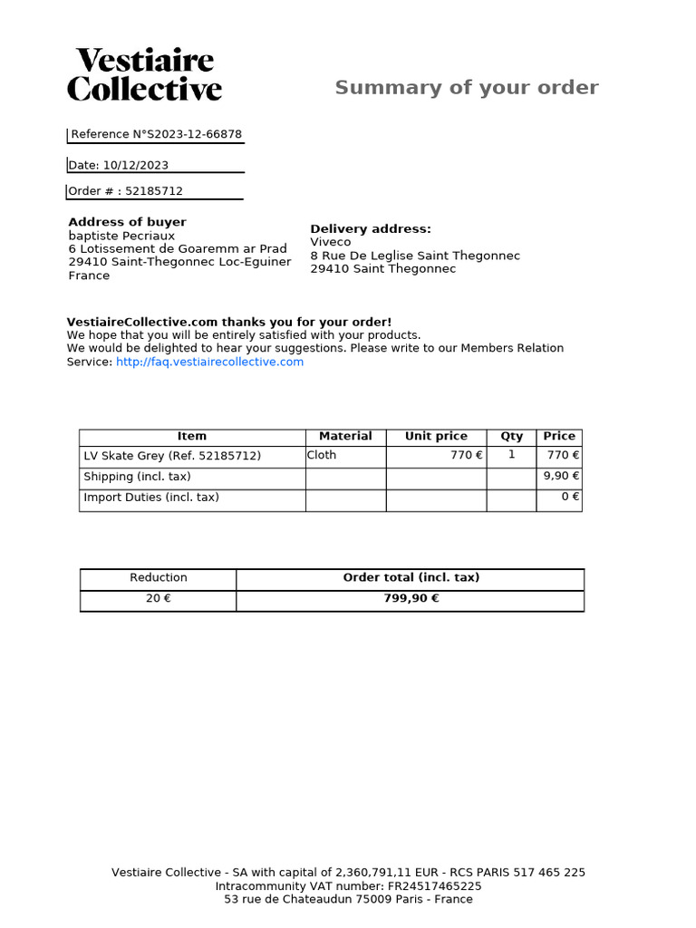 Facture LV PDF | PDF